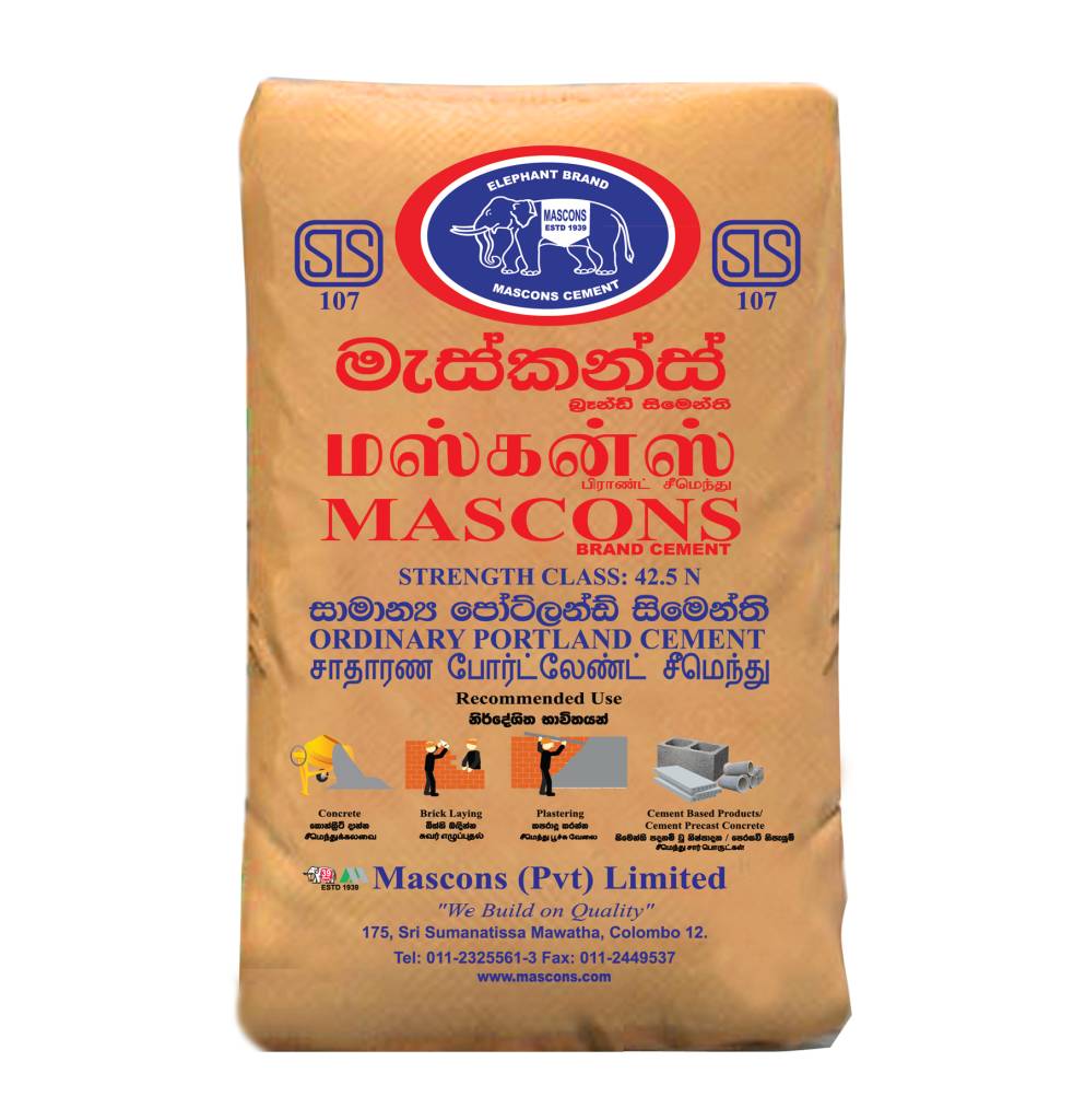 Mascons Elephant Brand Cement in Sri Lanka - Mascons